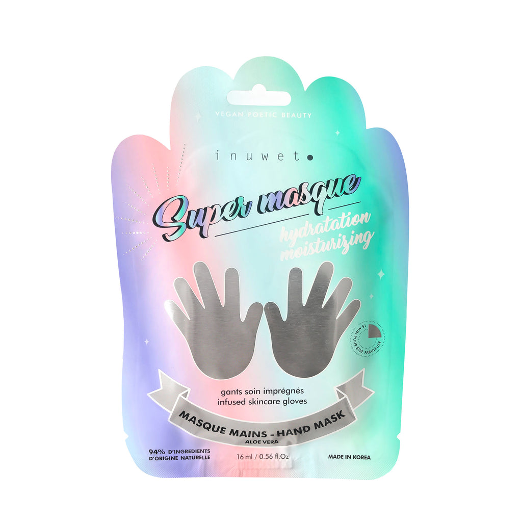 Masca hidratanta tip manusi pentru maini cu Aloe Vera, Super Masque, I ...