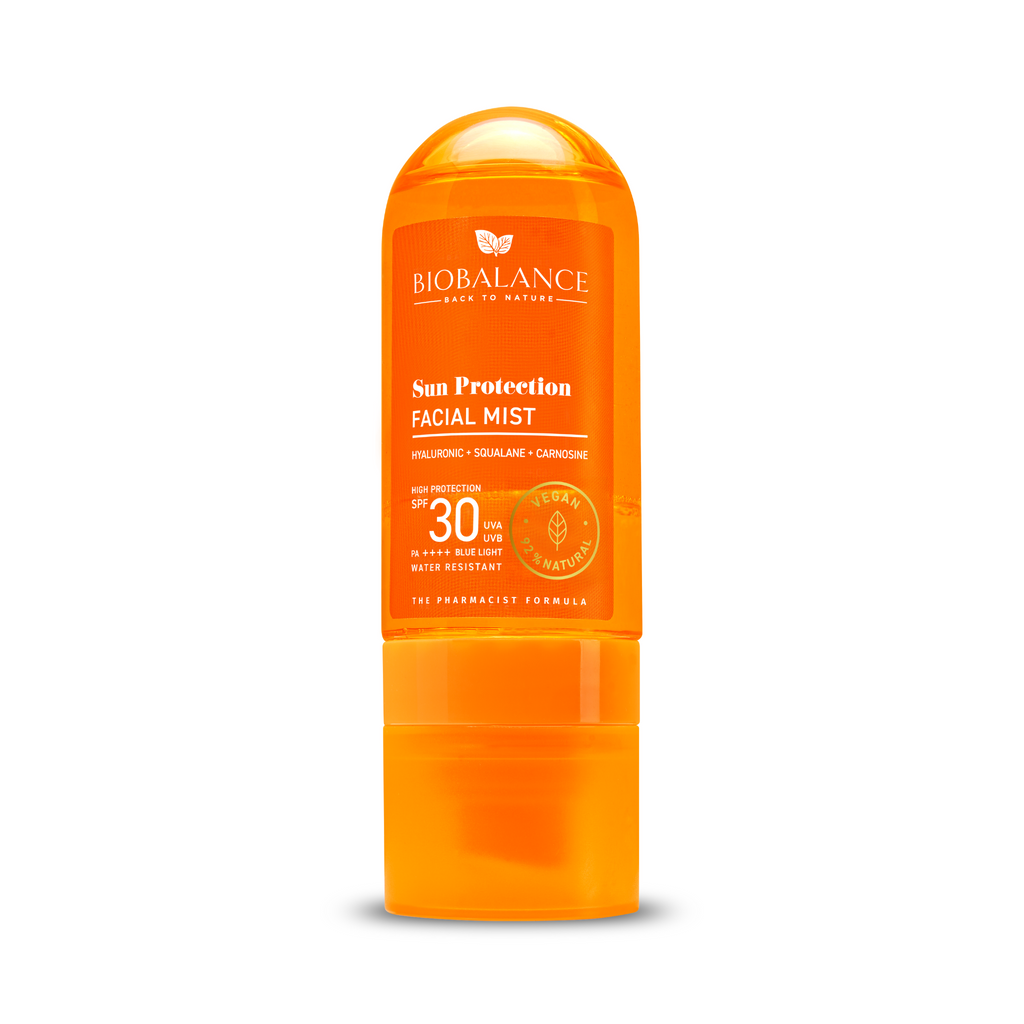 Sun Protection, ser spray facial cu protectie inalta SPF30, UVA, UVB ...
