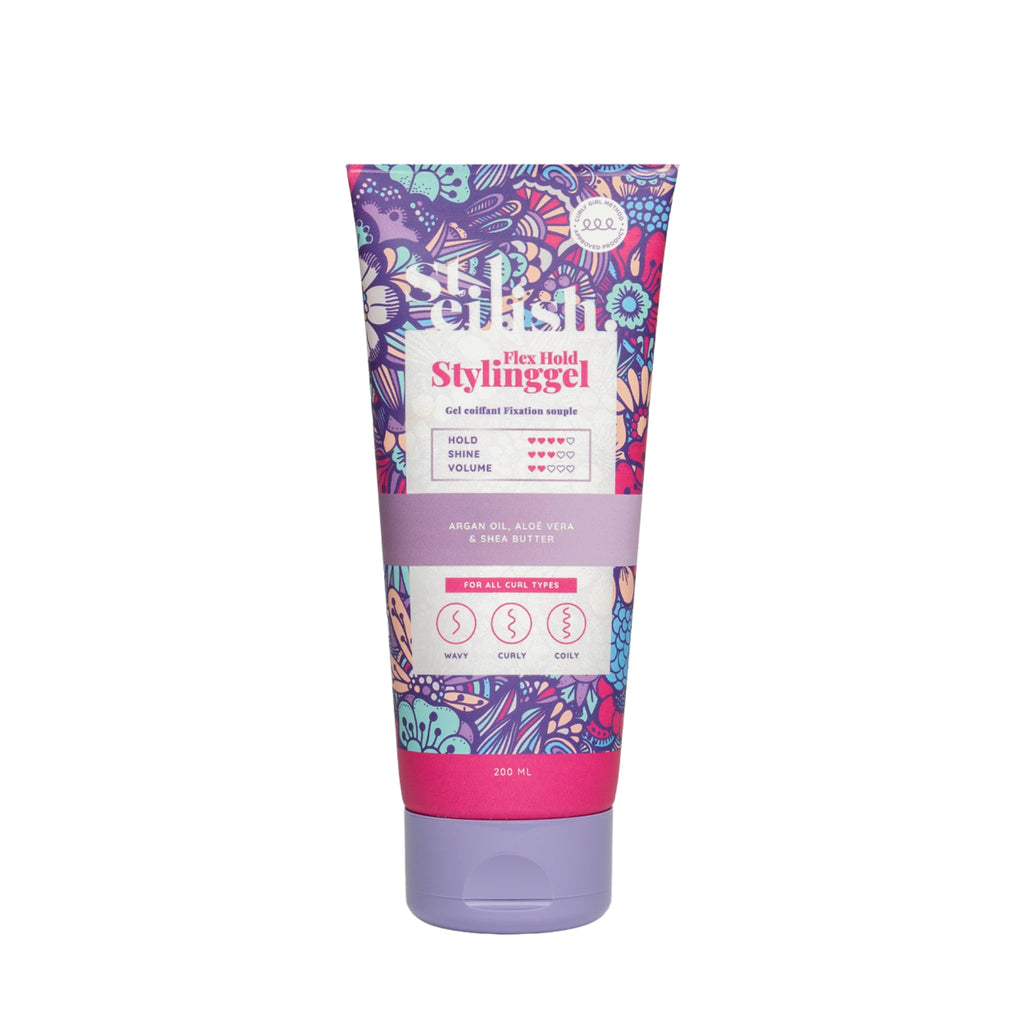 Gel cu fixare medie pentru parul cret, Flex Hold, Steilish, 200 ml – Tuju